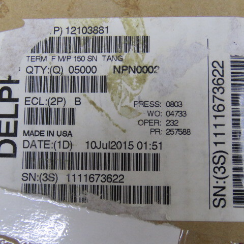 DELPHI 12103881 Qty of 500 per Lot TERM 16-18 | eBay