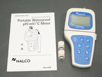 Nalco Portable Waterproof pH/mV/°C Meter 400-C0060.88, -2 to 16 pH ...