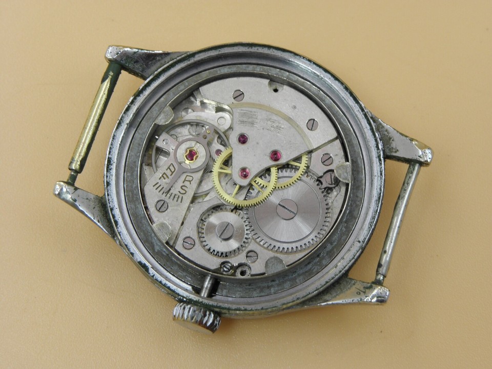 Rare vintage military watch Egona ancre 17 rubis WWII antimagnetic ...