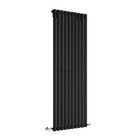 Black Vertical Single Panel Radiator 1600mm x 590mm | eBay UK