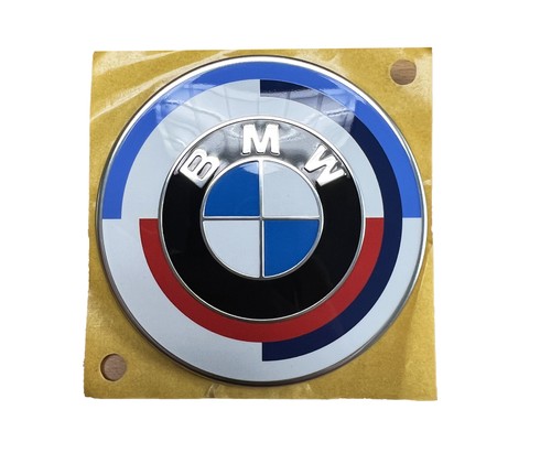 Genuine BMW G80 G82 G83 M3 M4 Heritage 50 Years Front Hood Emblem 74mm ...
