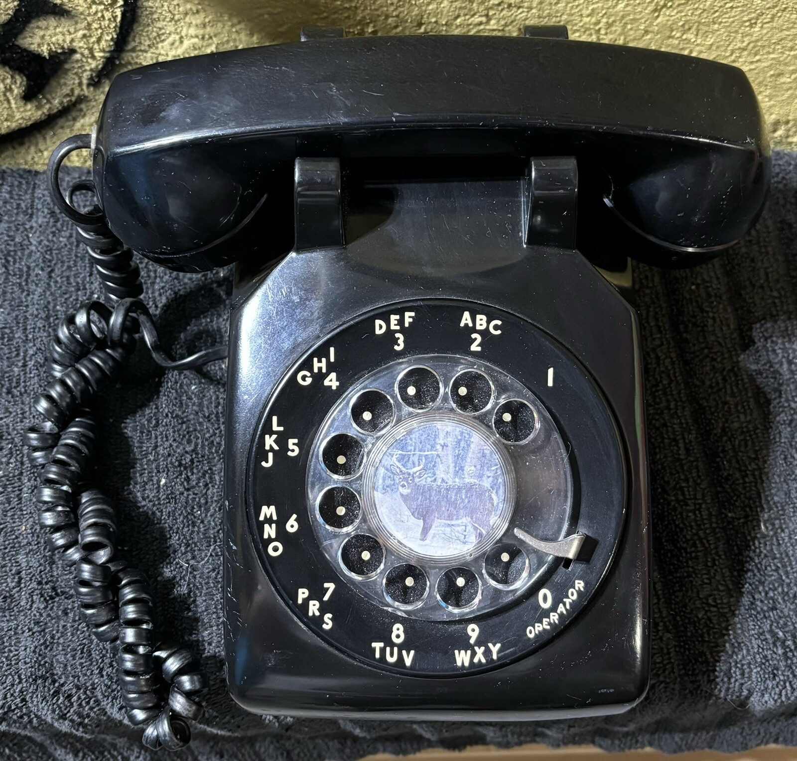Vintage Black Rotary Dial 1950’s Phone | eBay