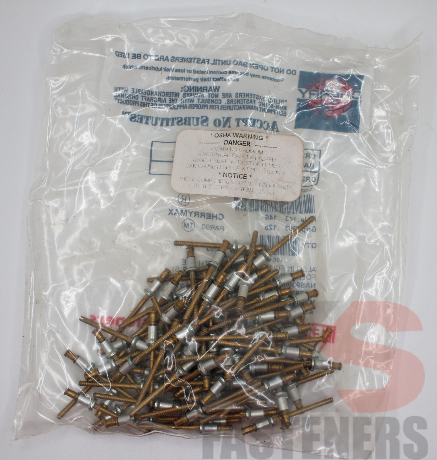 Cherry Rivet CR3242-4-2 (Blind Rivets) Hole Size .143-.146 Grip Range ...