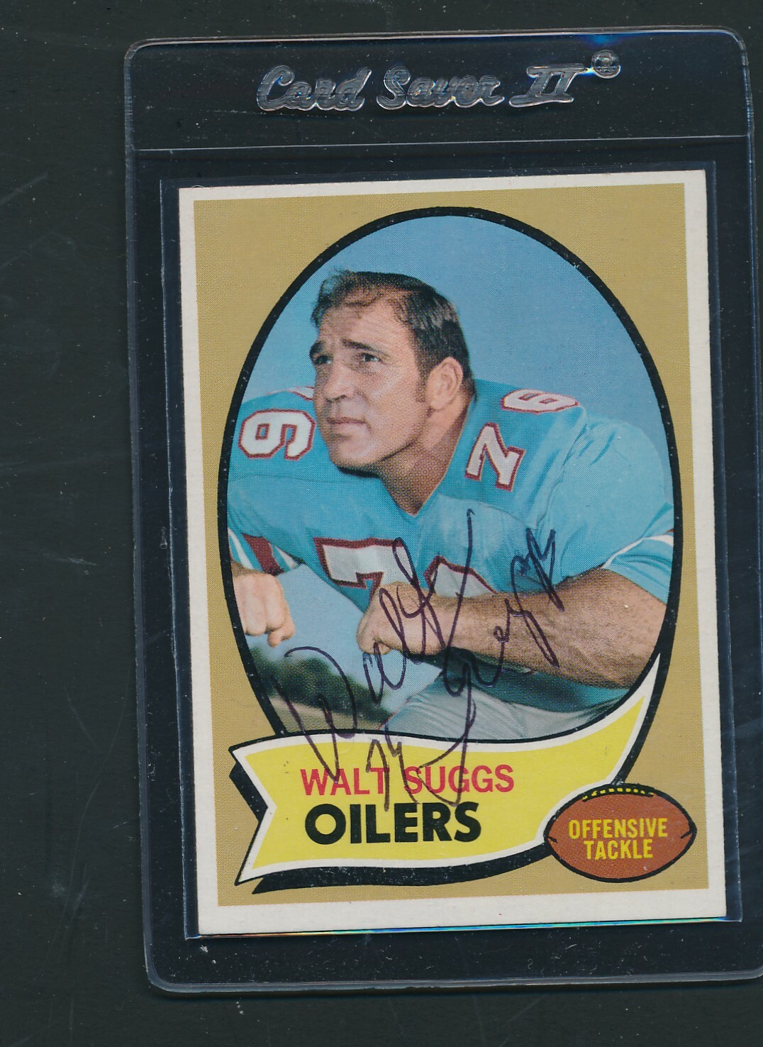 1970 Topps #204 Walt Suggs Oilers Signed Auto *A7065 | eBay