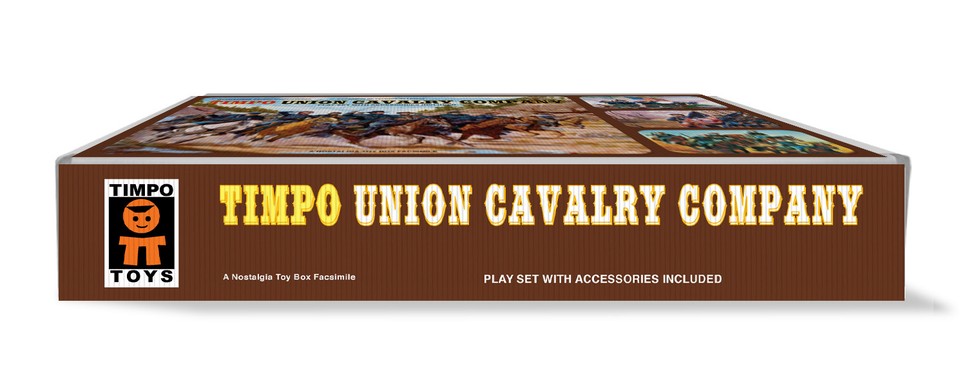 Timpo Union Cavalry Play Set Box and Timpo Confederate Cavalry Play Set ...
