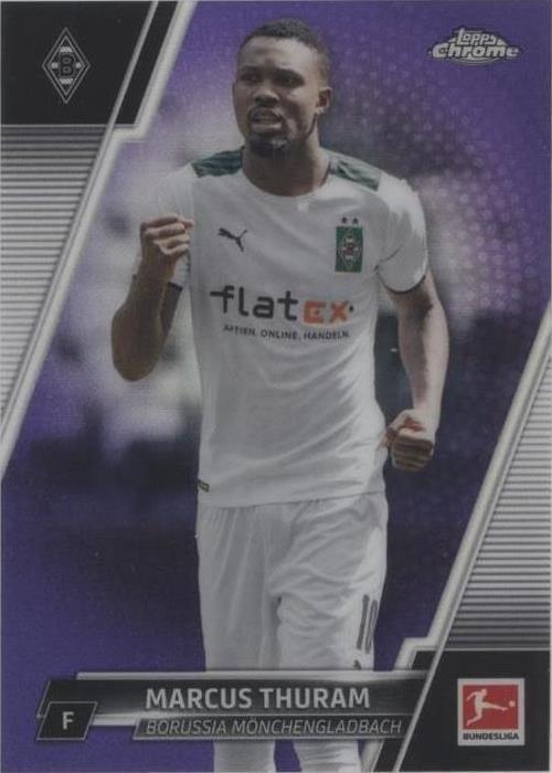 2021-22 Topps Chrome Bundesliga - Marcus Thuram #76 Purple Refractor ...