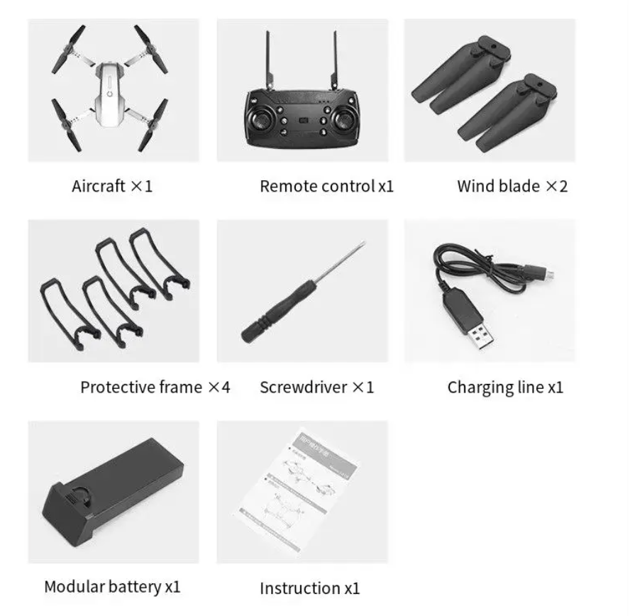 E88 Folding Drone 4K Dual Camera High-Definition Aerial Photography UAV ...