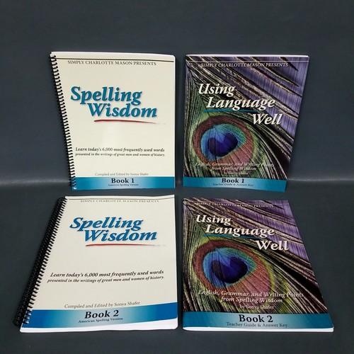 Simply Charlotte Mason Spelling Wisdom Using Language Well Books 1 & 2 ...