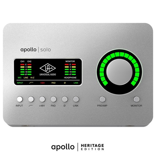 Universal Audio Apollo Solo Heritage Edition USB-C Audio Interface | eBay