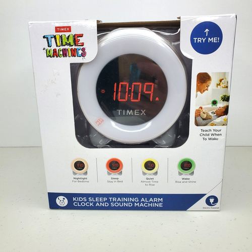 Timex Time Machines Kids Sleep Training Alarm Clock Sound Machine ...