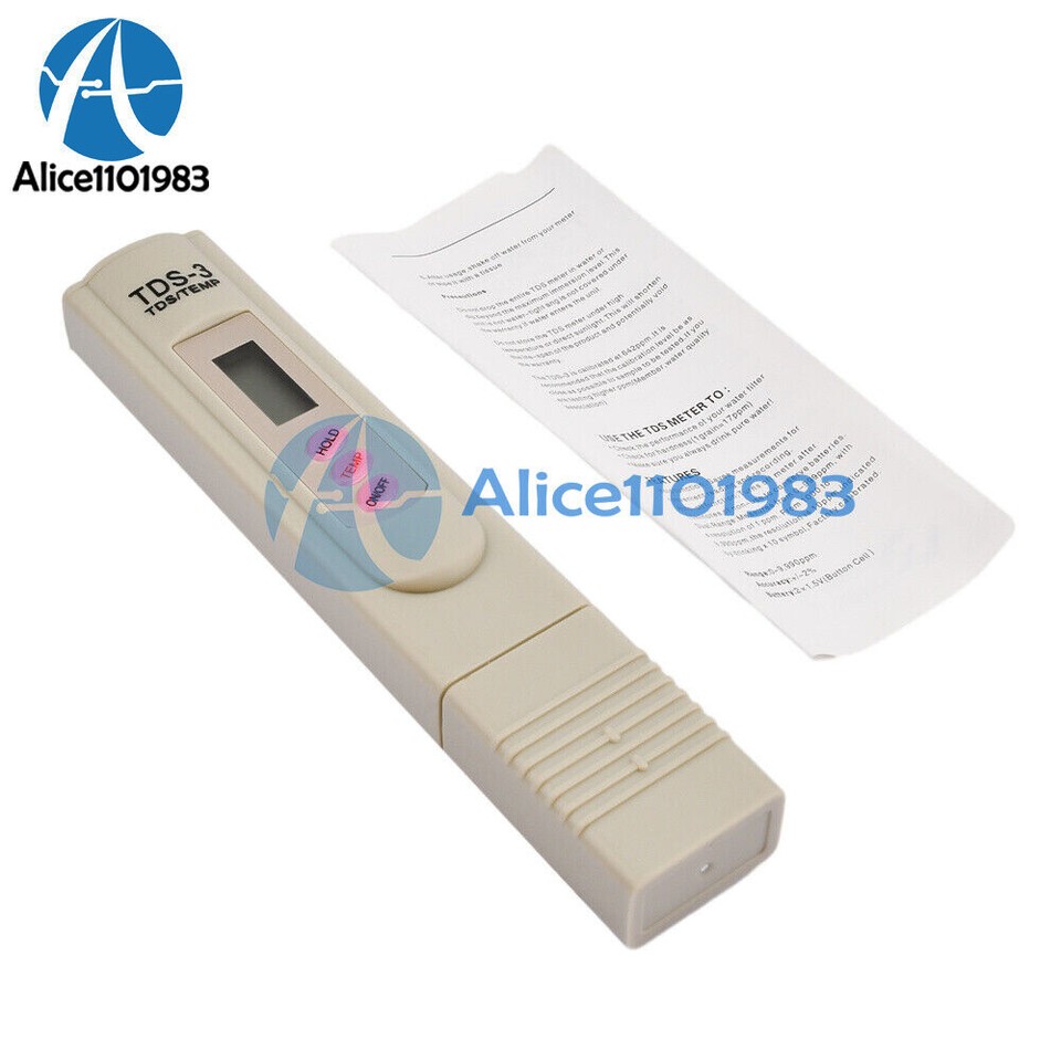 Digital TDS-3 water quality meter tester measuring device 0-999 ppm NEW ...