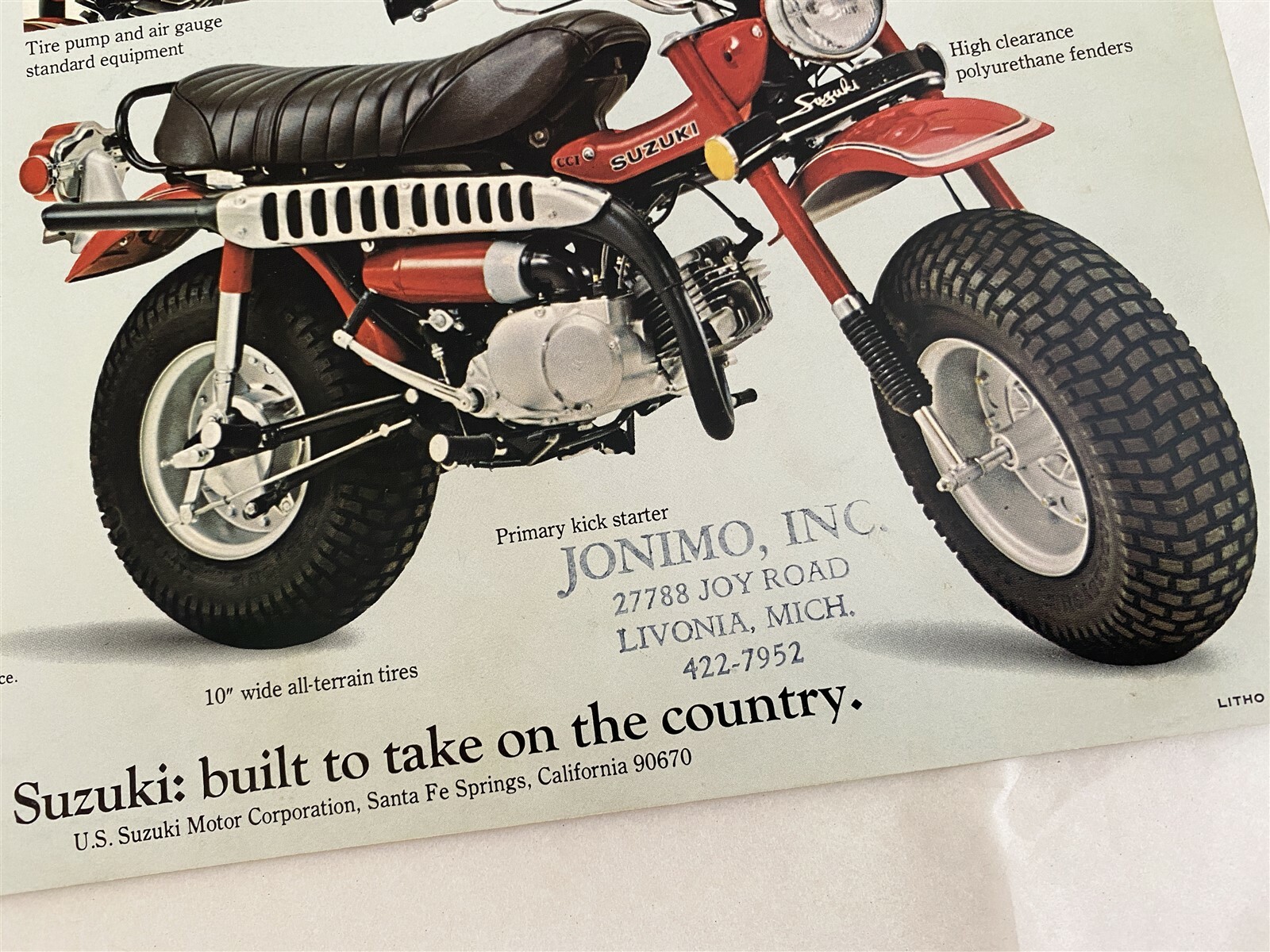 GENUINE 1973 SUZUKI RV90 ROVER & RV125 TRACKER MOTORCYCLE DEALER SALES ...