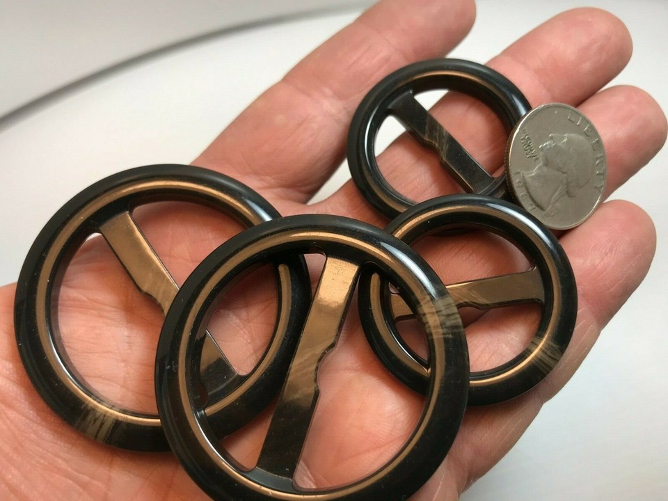 Round Belt Buckle Slider Tri glide DK Brown LT Brown, Navy, Gray ,Plum ...