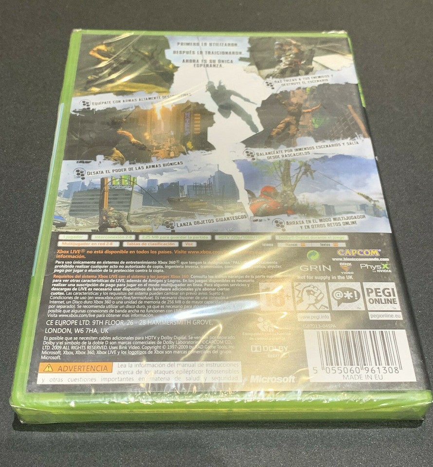 Bionic Commando Ex Pal Español Xbox 360 Nuevo New Precintado | eBay
