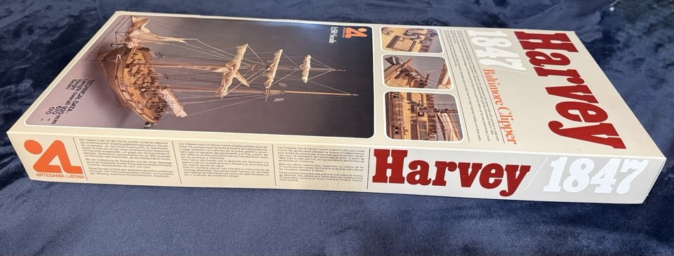 NIB Artesania Latina Harvey 1847 Baltimore Clipper Wood Model Kit 1:50 ...