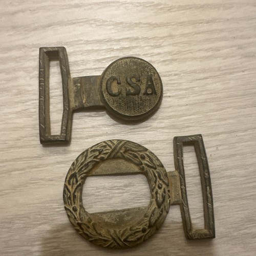 Civil War Confederate CSA Two Piece Belt Buckle | eBay
