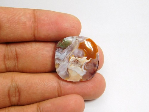 Pierre précieuse en vrac cabochon calcédoine aqua 100 % naturelle pour ...