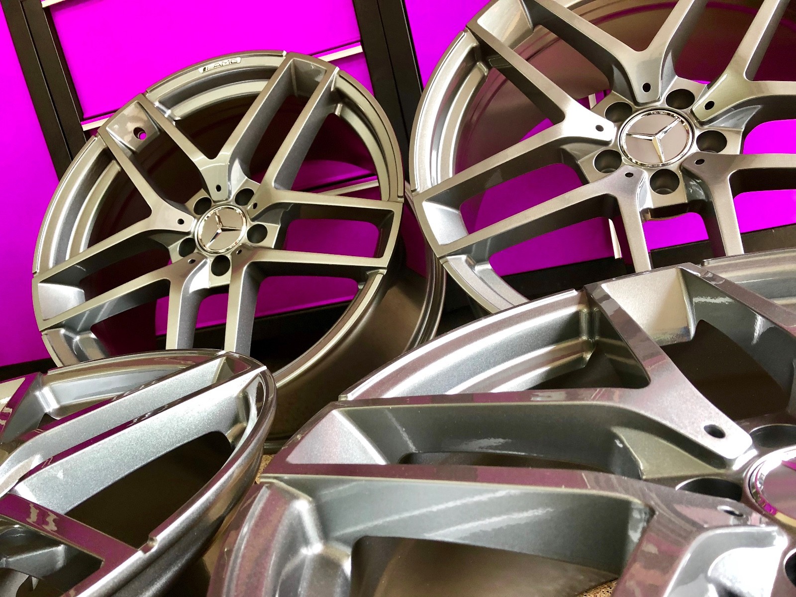 20 INCH MERCEDES ML63 GUNMETAL EDT RIMS WHEELS SET 4 NEW FITS ML350 ...