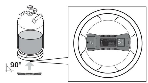 TRUMA REMOTE GAS LEVEL CHECKER FOR 200-350MM STEEL ALUMINIUM LPG ...