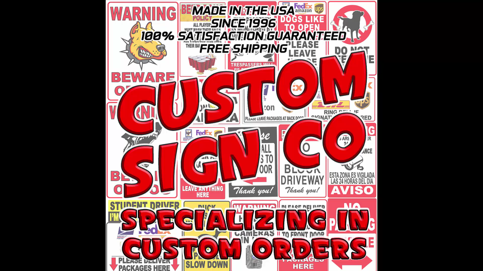 Curtilage Boundary Public Officials Notice No Trespassing Sign Metal ...