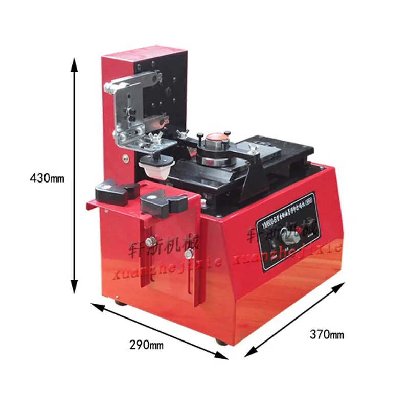 Desktop Electric Pad Printer Round Pad Printing Machine Ink Printer ...