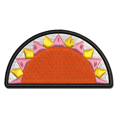 Pocket Full of Sunshine Sunrise Sunset Embroidered Iron-On Patch ...