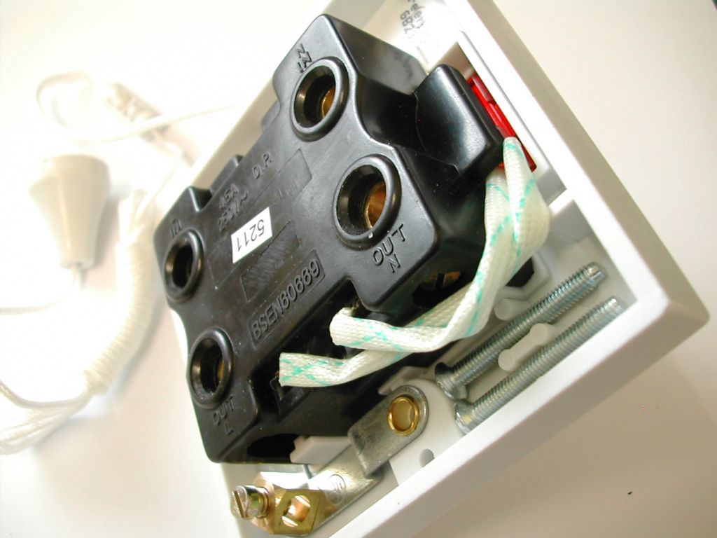 45A Pull Cord Shower Switch 45 Amp Double Pole | eBay