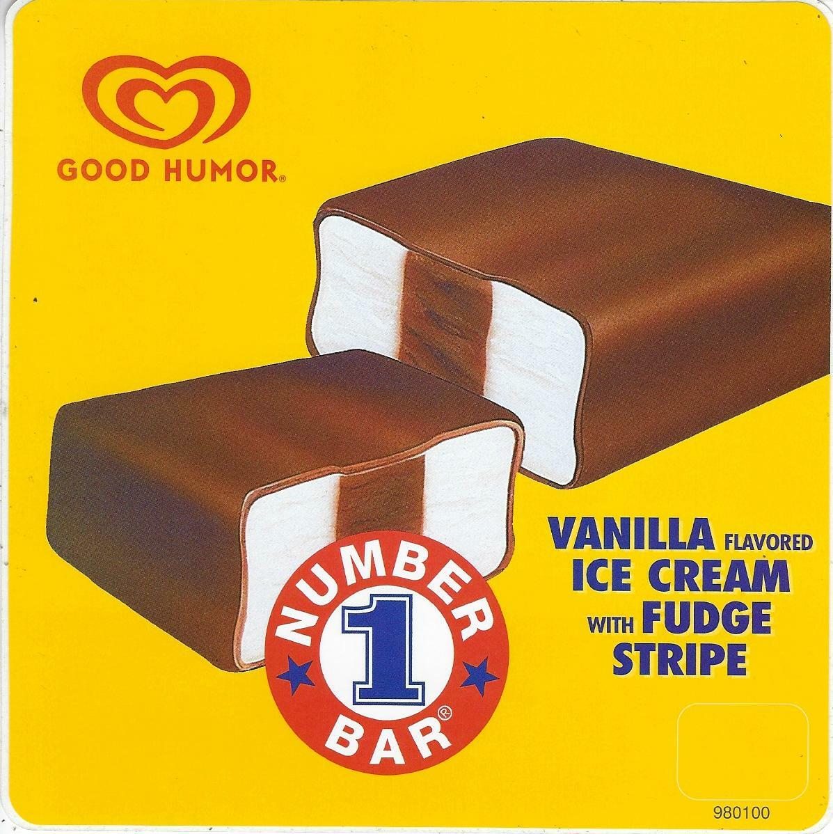 Classic Number 1 Bar Good Humor Ice Cream Truck Sticker 6" x 6" | eBay