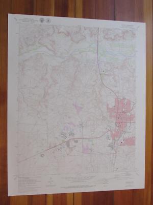 Borger Texas 1979 Original Vintage USGS Topo Map | eBay