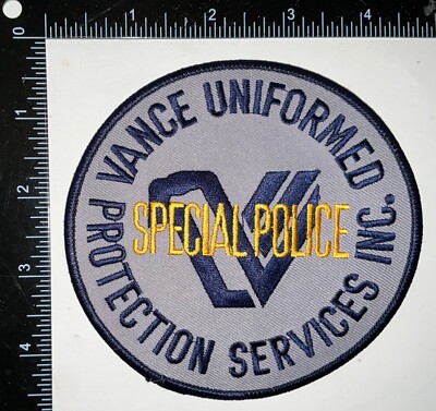 VINTAGE Vance Uniformed Security Protection Services Inc Patch | eBay