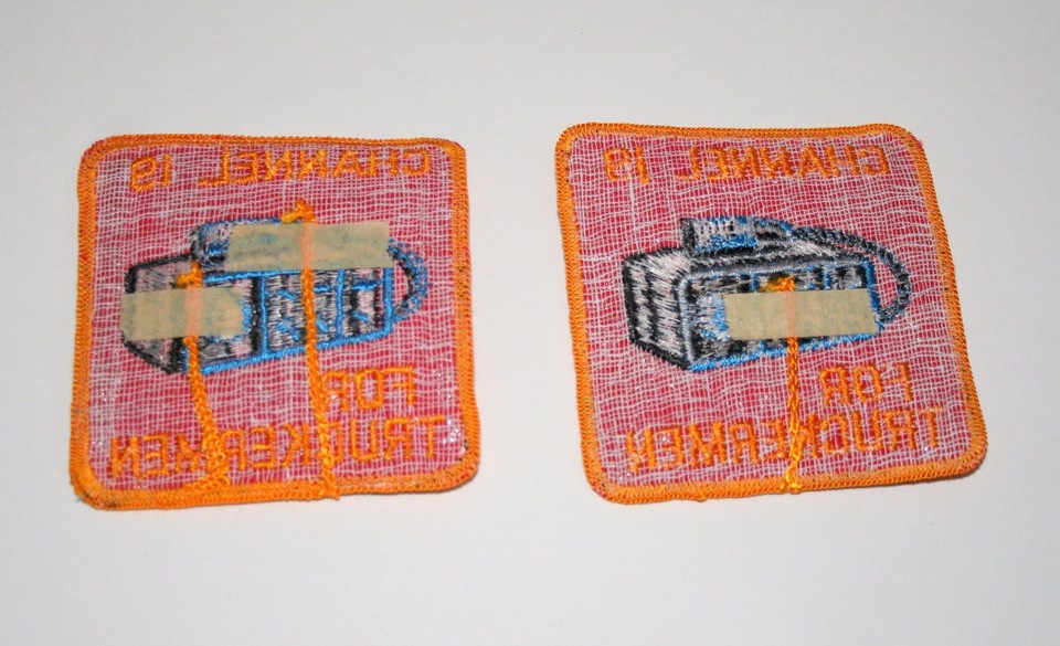 2 Campy CB Radio Channel 19 For Truckermen Trucker Patch New NOS 1970s ...
