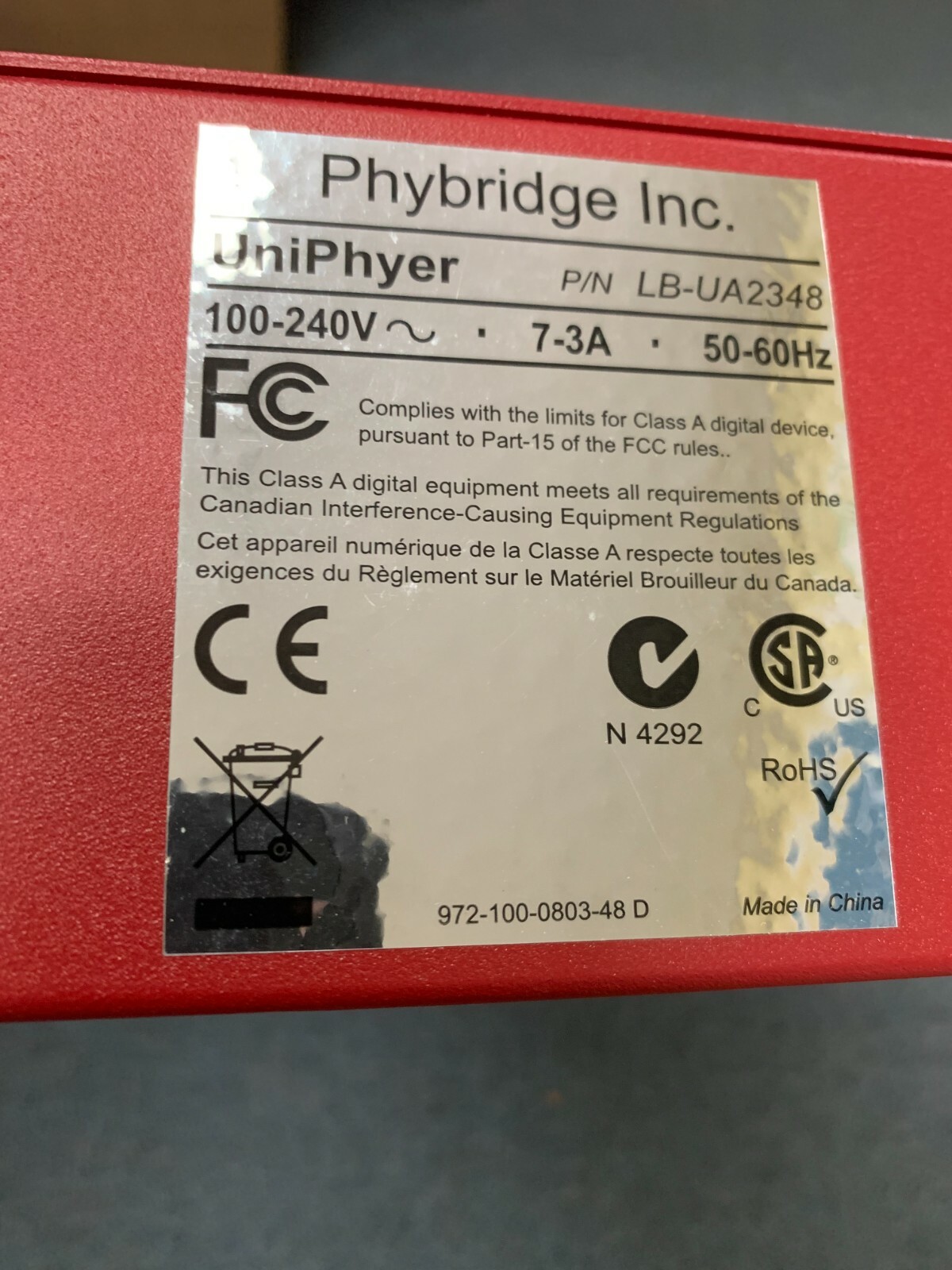 Phybridge LB-UA2348 UniPhyer 48 Port POE & Ethernet Over Single Pair ...