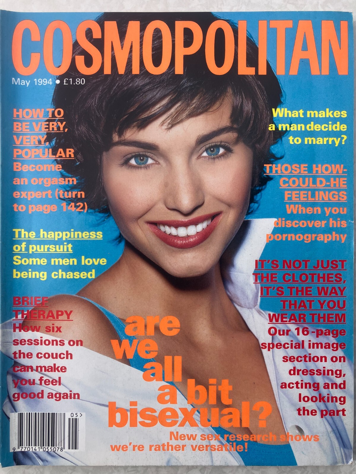 COSMOPOLITAN MAY 1994 - SAM - JANE HORROCKS - CHRIS ISAAK - MARTIN ...