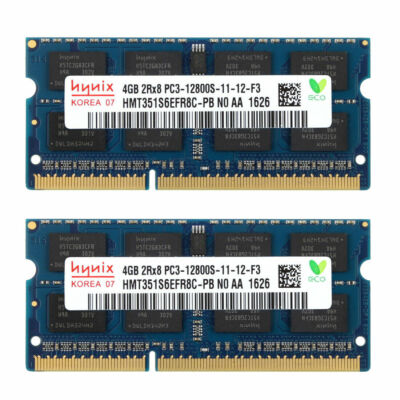 Hynix 8GB 2RX8 PC3-12800S DDR3-1600MHz SODIMM DELL Laptop Memory RAM | eBay