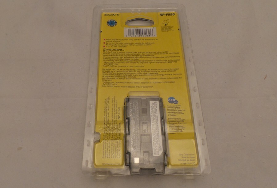 Collectible Original Genuine OEM Sony NPF550 InfoLithium Battery (NP ...