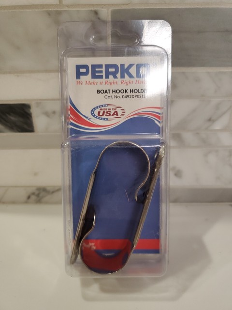 Perko 0492DP0STS Stainless Steel Boat Hook Holders Pair for sale online ...