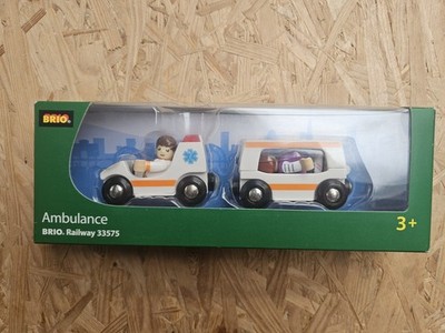 Brio Ambulance 33575 2011 Wooden Trains Railway New Boxed Light Sound ...