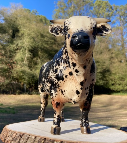 Breyer Bull Custom Charolais Rodeo Bucking Bull PBR | eBay