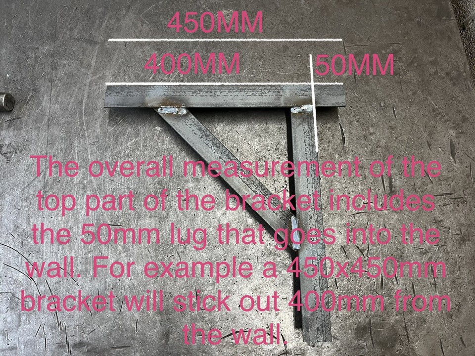 Gallow Brackets RAW FINISH Support Angle Fixing Chimney Removal UK MADE ...