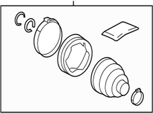 04437-47033 Toyota Boot kit, front drive shaft inboard joint, rh ...