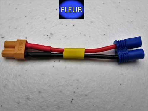 EC2 Male to XT30 Style Female RC Adapter 18 AWG "FLEUR" | eBay