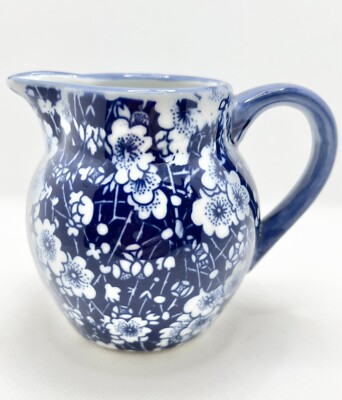 Vintage Victoria Ware Ironstone Blue Flow 4" pitcher | eBay
