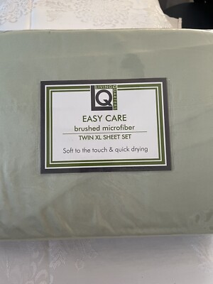 Living Quarters Easy Care Brushed Microfiber Twin XL Sheet Set Meadow ...