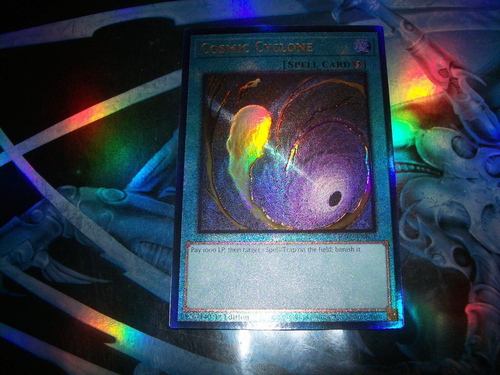 Cosmic Cyclone 1st Edition Prismatic Ultimate Rare RA02-EN061 Yu-Gi-Oh ...