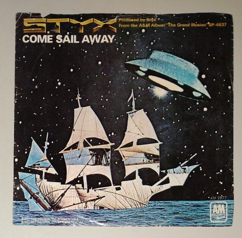 Styx - Come Sail Away / Put Me On A&M 45 7" Vinyl 1977 Picture sleeve ...
