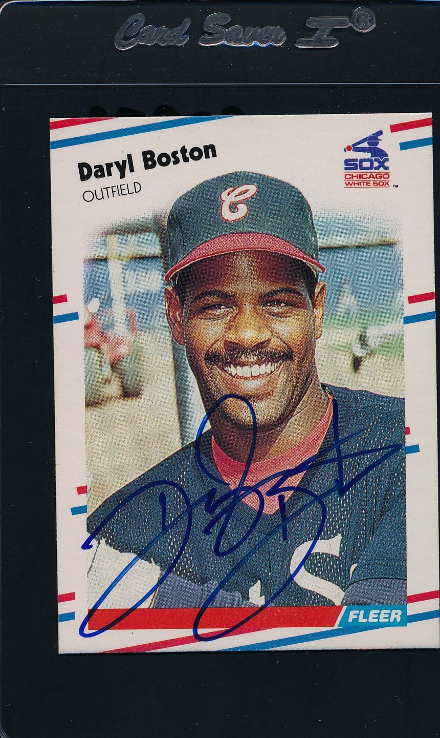 1988 Fleer #393 Daryl Boston White Sox Signed Auto *29973 | eBay