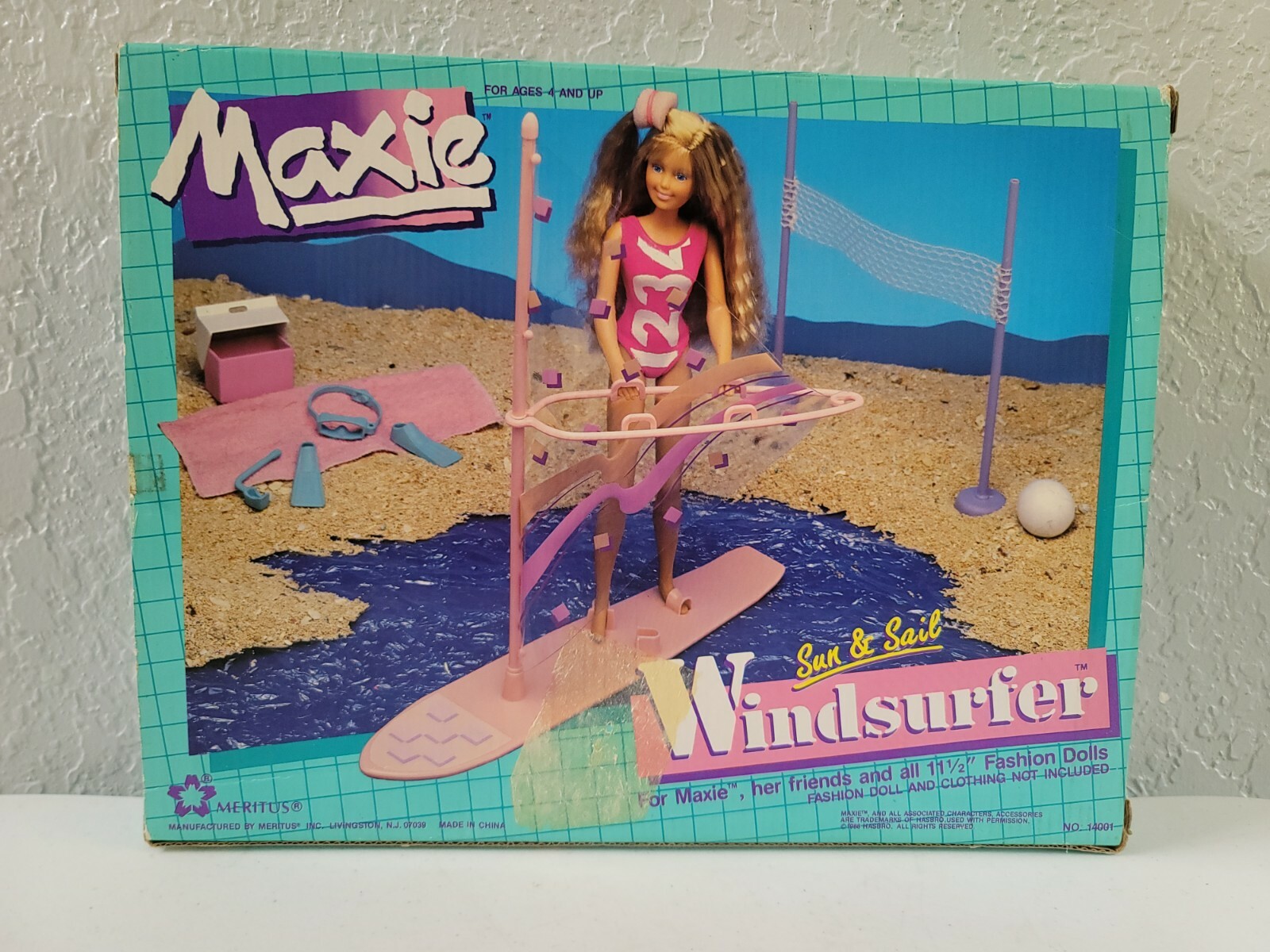 Vintage 1988 Maxie Doll Sun and Sail Windsurfer Play Set Hasbro for ...