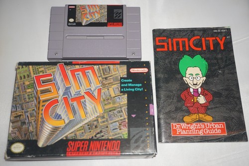 Simcity (Super Nintendo SNES) Complete in Box CIB GREAT 45496830038 | eBay