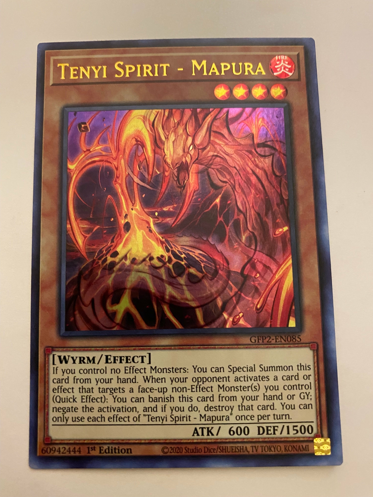 Yugioh Tenyi Spirit Mapura GFP2-EN085 Ultra Rare 1st Edition Near Mint ...