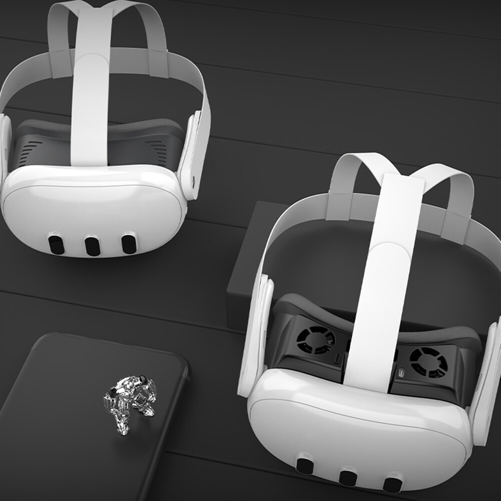 VR Cooling Fan Face Cover Cool Mask Rechargeable for Meta Quest 3 VR ...